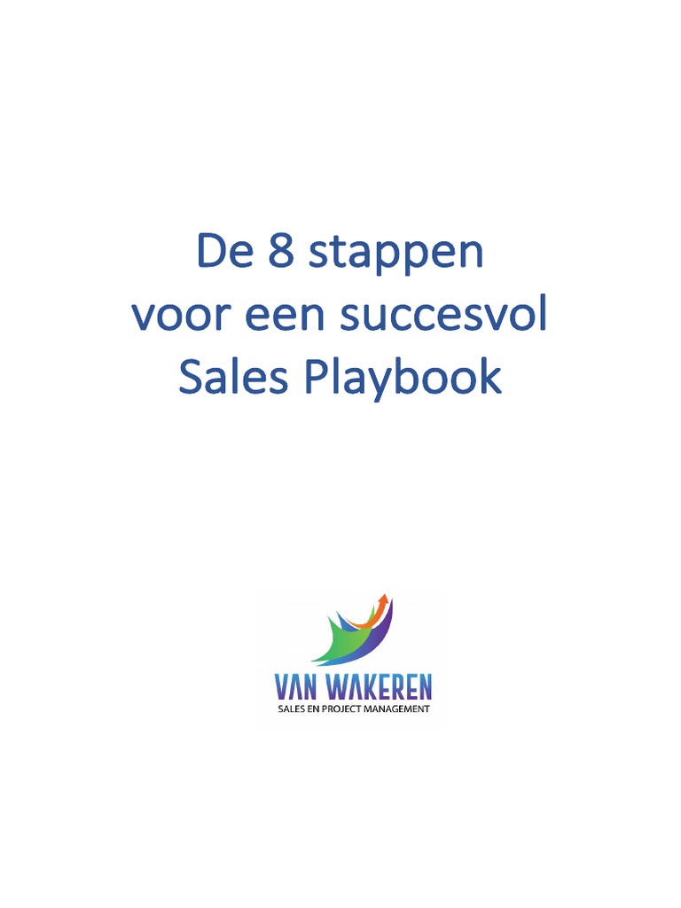 Sales Playbook Pdf