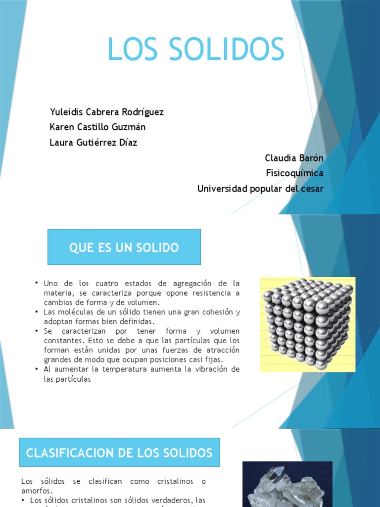 Los Solidos | PDF | Sólido | Cristal