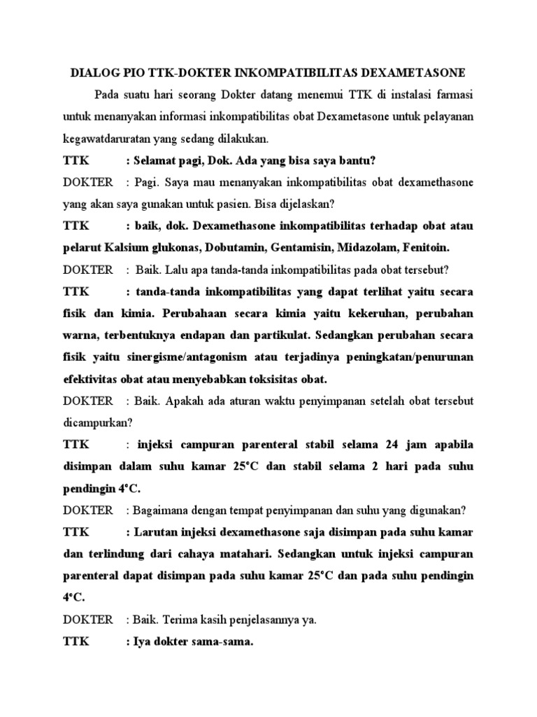 Dialog Pio TTK | PDF | Sains & Matematika