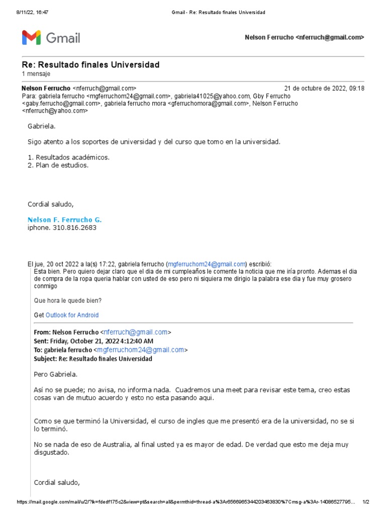 Resultados finales de la universidad | PDF | Salud y bienestar