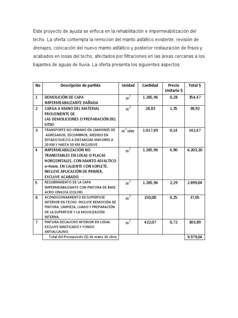 Ejemplo de Computos Metricos 2 | PDF