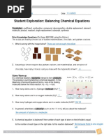 Class 10 Balancing Equations Worksheet | PDF