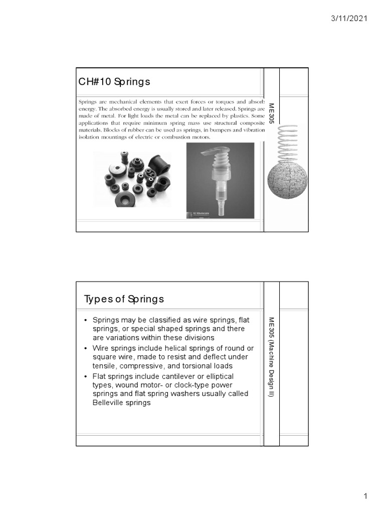 Springs 0 | PDF | Strength Of Materials | Fatigue (Material)