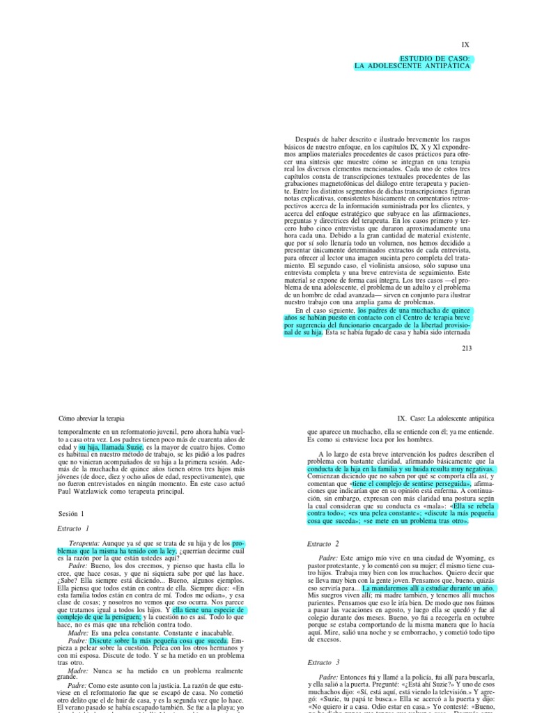 L18 - Caso Adolescente Antipatica | PDF