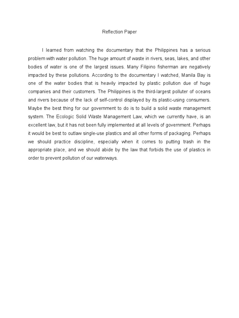 Reflection Paper | PDF