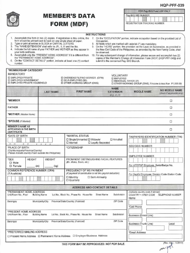 MDF Pag Ibig | PDF | Social Institutions | Government