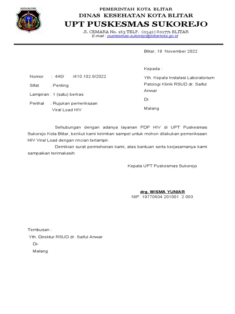 Surat Viral Load | PDF