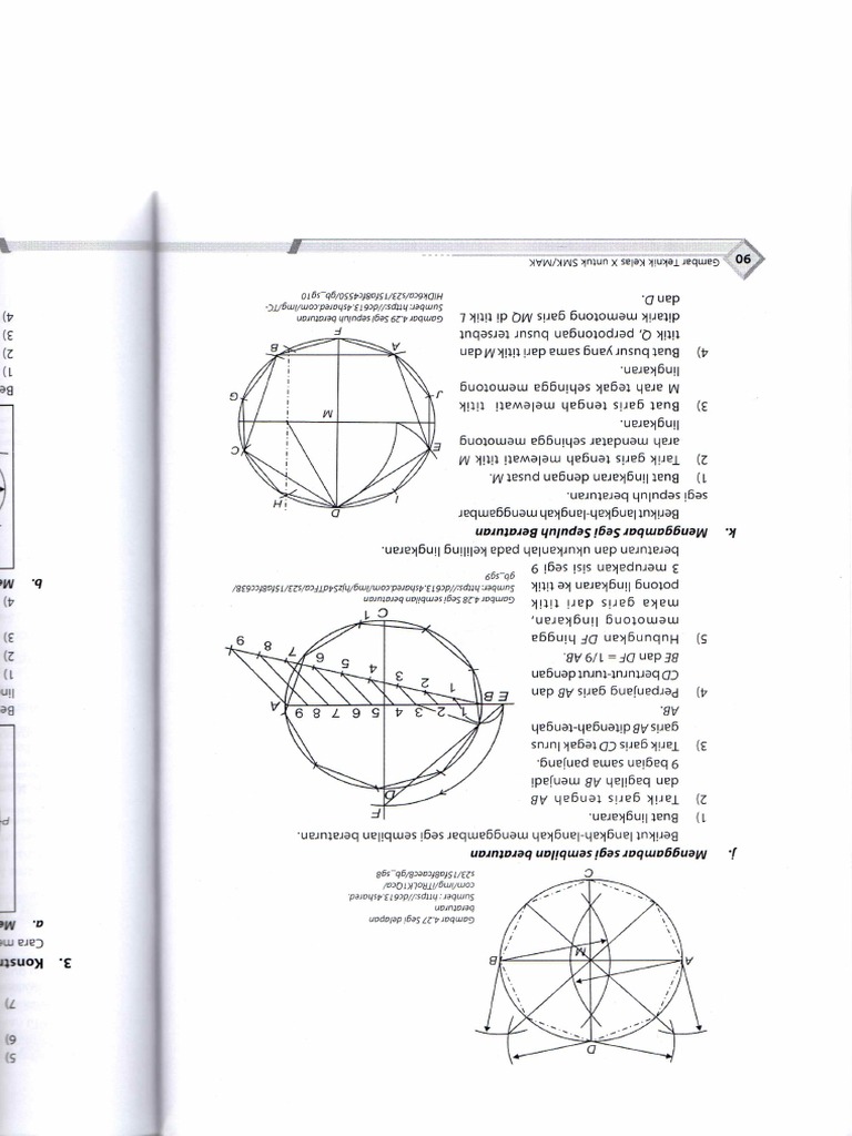 Menggambar Segi 9 Segi 10 | PDF