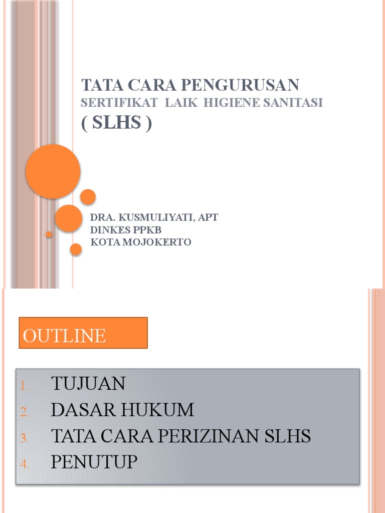 Tata Cara Perizinan SLHS | PDF Tata Cara Perizinan SLHS | PDF
