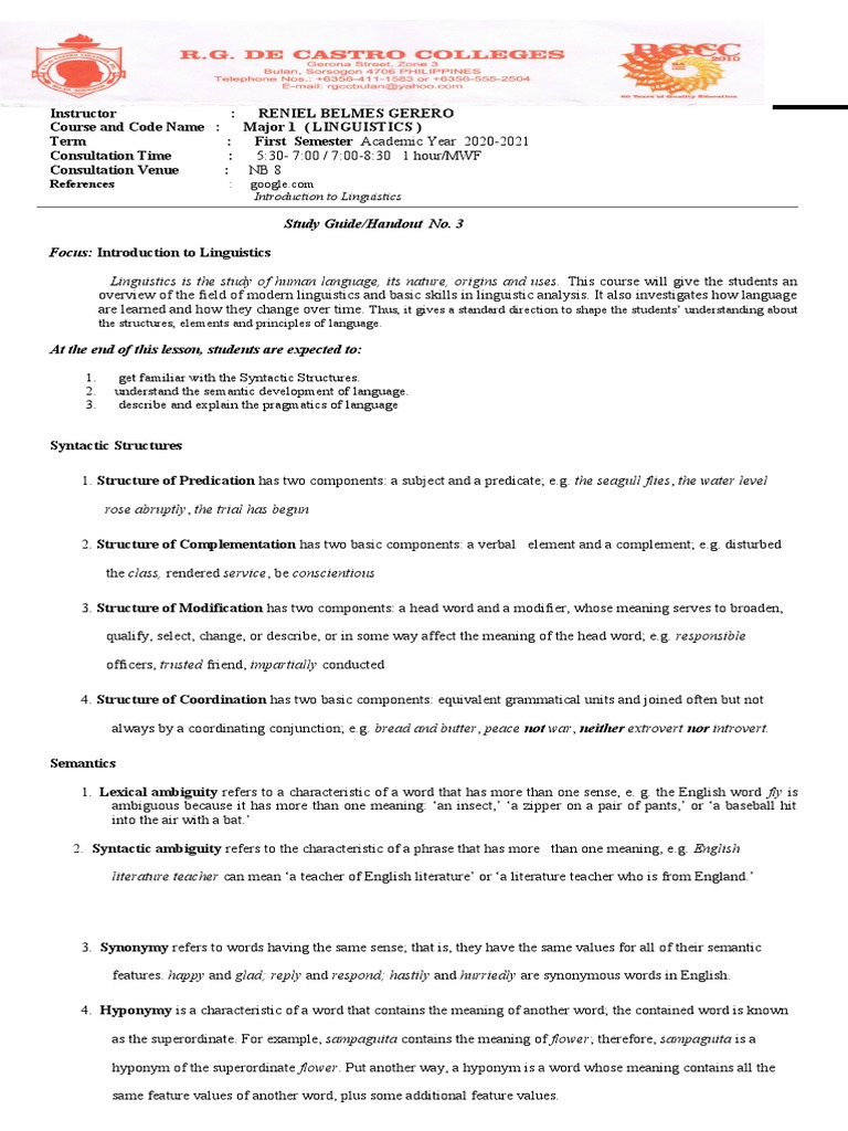 MAJOR 1 3rd Handout | PDF | Cognition | Cognitive Science