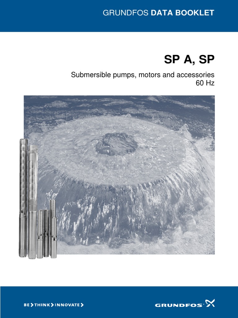 Grundfos Data Booklet: Performance Curves and Technical Specifications for SP Submersible Pumps ...