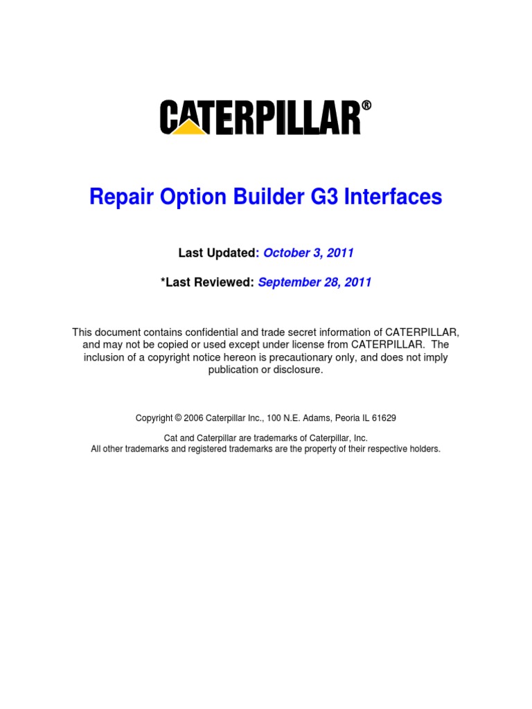 Repair Option Builder G3 Interfaces | PDF | Computer File | Xml