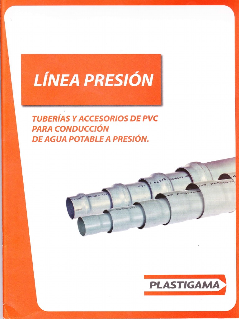 Línea Presión - Tuberías y Accesorios de PVC | PDF | Hidrología ...