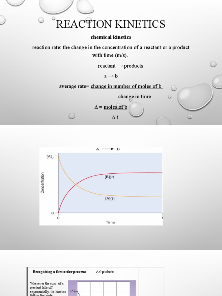 Reaction Kinetics | PDF | Reaction Rate | Chemical Kinetics