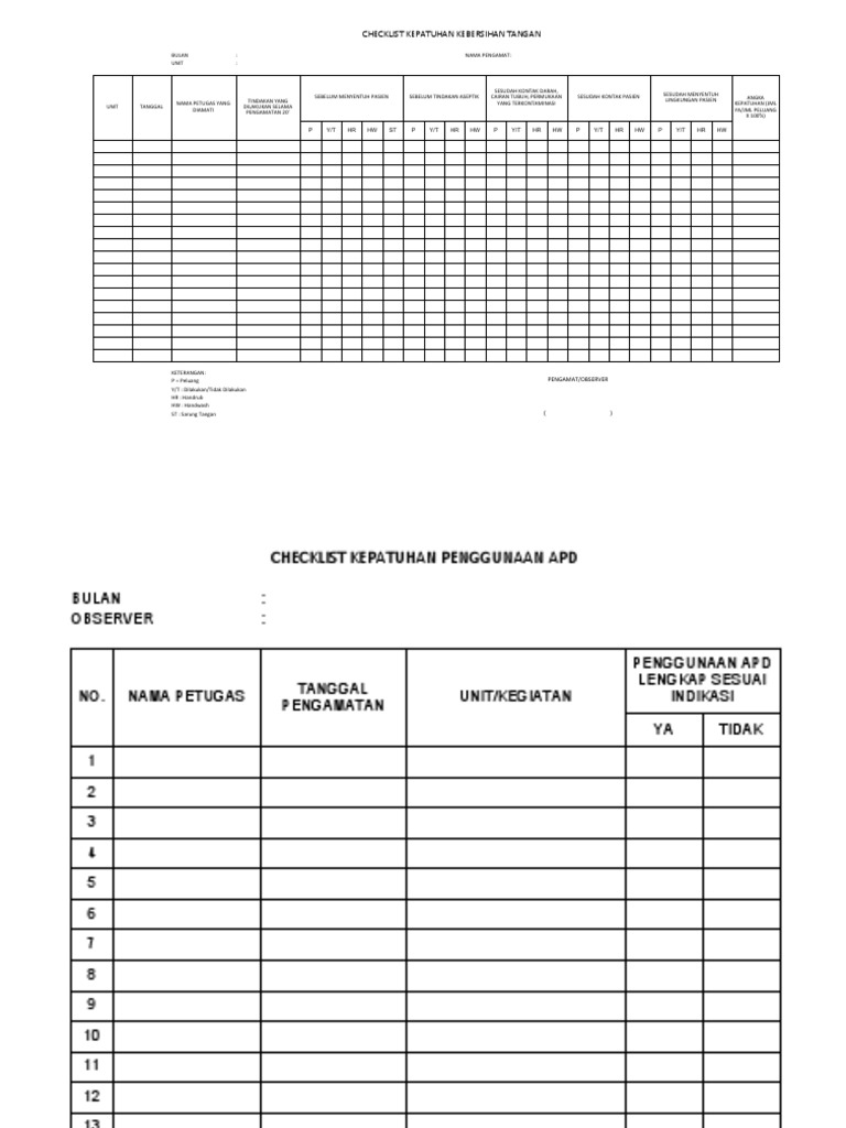 Ceklis KKT PPI 2023 Dengan Tanggal | PDF