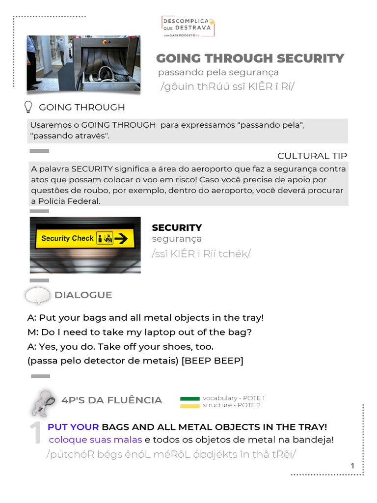 (DQD) Going Through Security | PDF