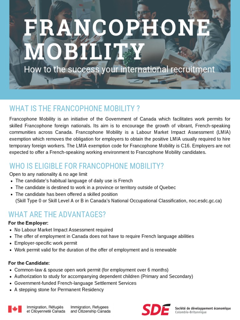 Francophone Mobility 1 | PDF | Employment | Business