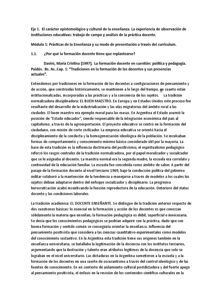 Resumen Didactica y Curriculum | PDF | Método de enseñanza | Plan de estudios