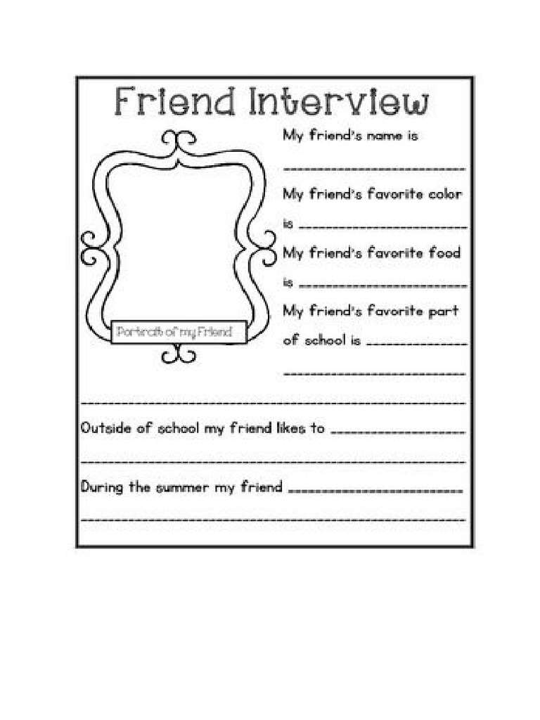 Friend Interview | PDF