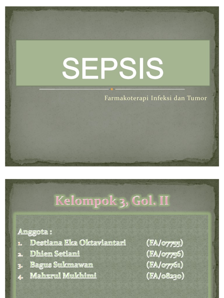 Sepsis PPT | PDF
