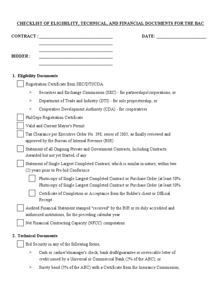 Checklist (BAC) | PDF | U.S. Securities And Exchange Commission ...