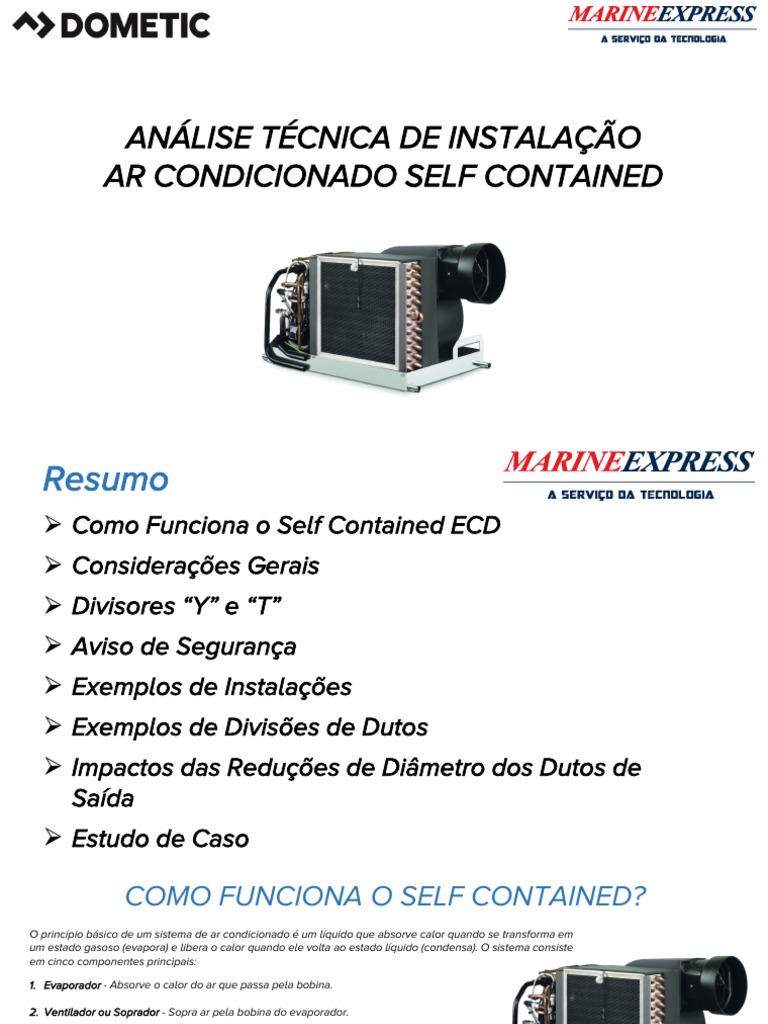 Instalação de Ar Condicionado Self Contained | PDF | Ar condicionado ...