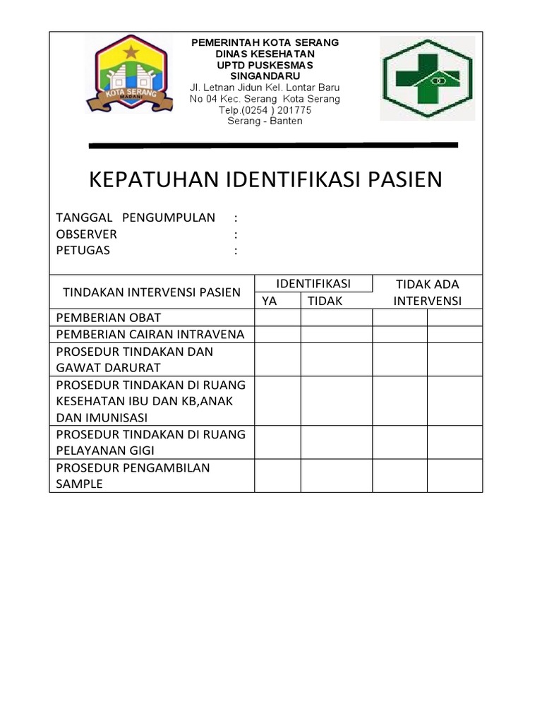 Kepatuhan Identifikasi Pasien | PDF