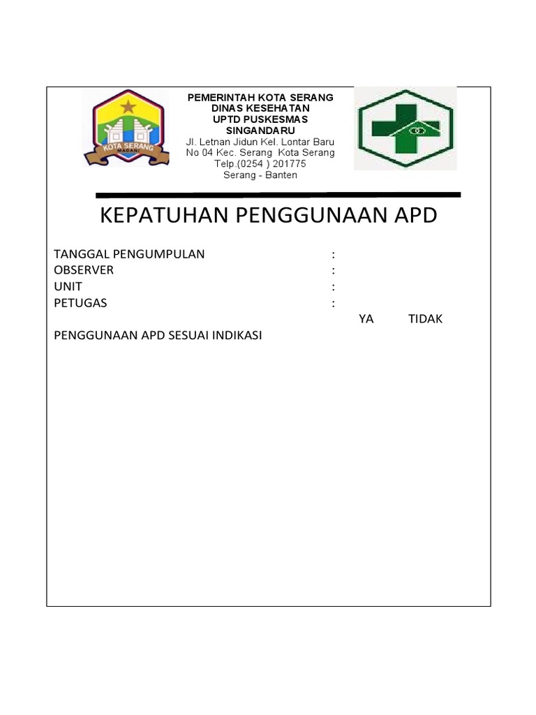 Kepatuhan Penggunaan Apd | PDF