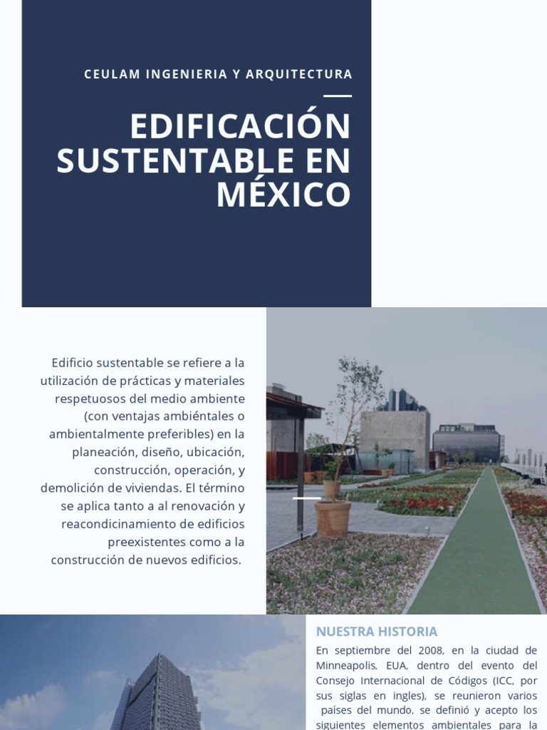 Edificación Sustentable en México Retos y Oportunidades | PDF | Energía solar | Entorno natural