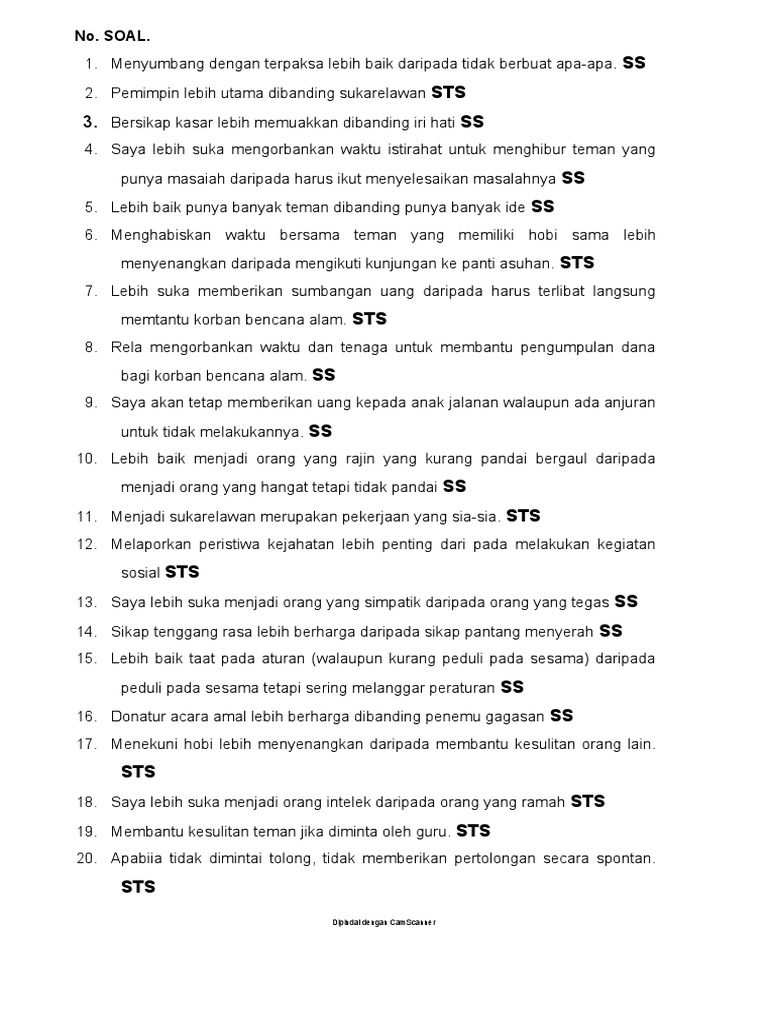 Tes Kepribadian Pdf
