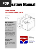 Hydraulic Power Pack Operation Manual | PDF | Pump | Valve
