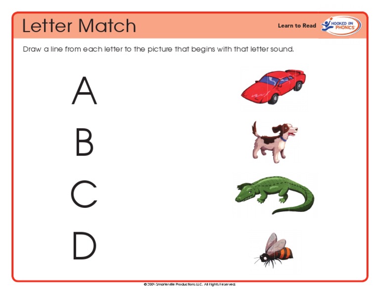 Letter Match ABCD | PDF