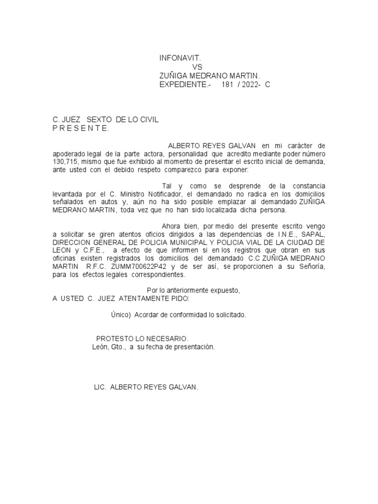 Solicito Oficios | PDF