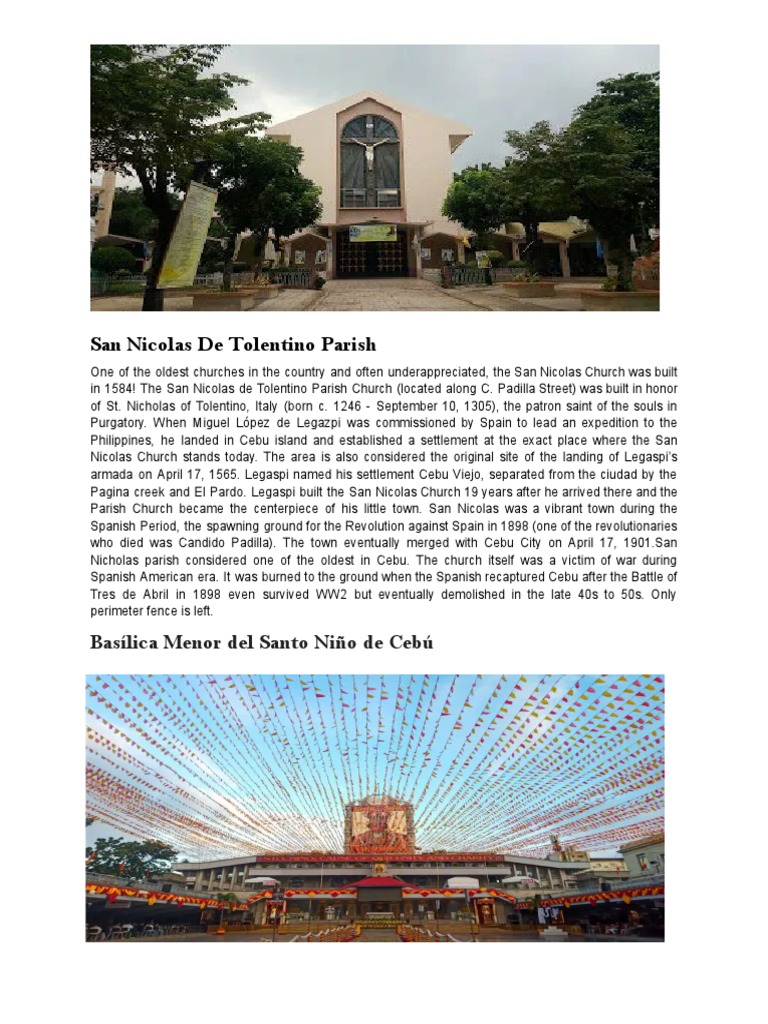 History of Cebu's Some Tourist Spots. | PDF | Philippines