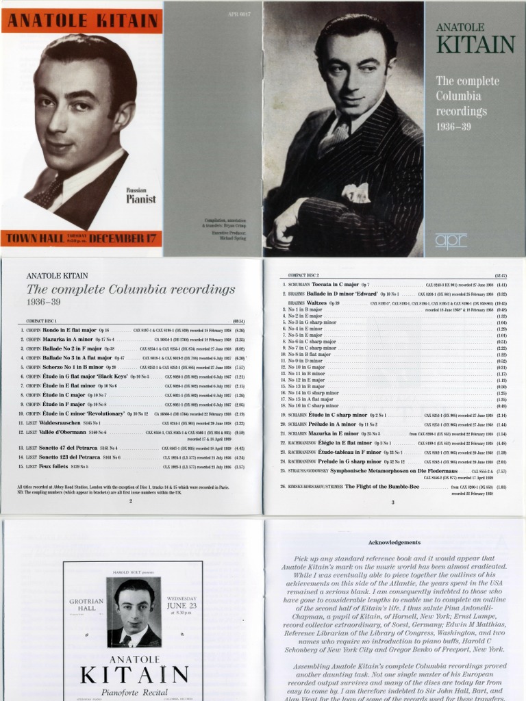 Anatole Kitain | PDF