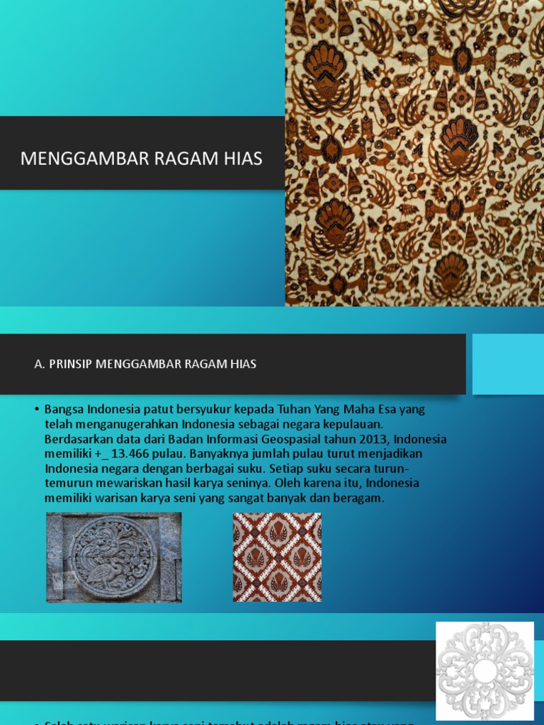 Prinsip dan Jenis Ragam Hias | PDF