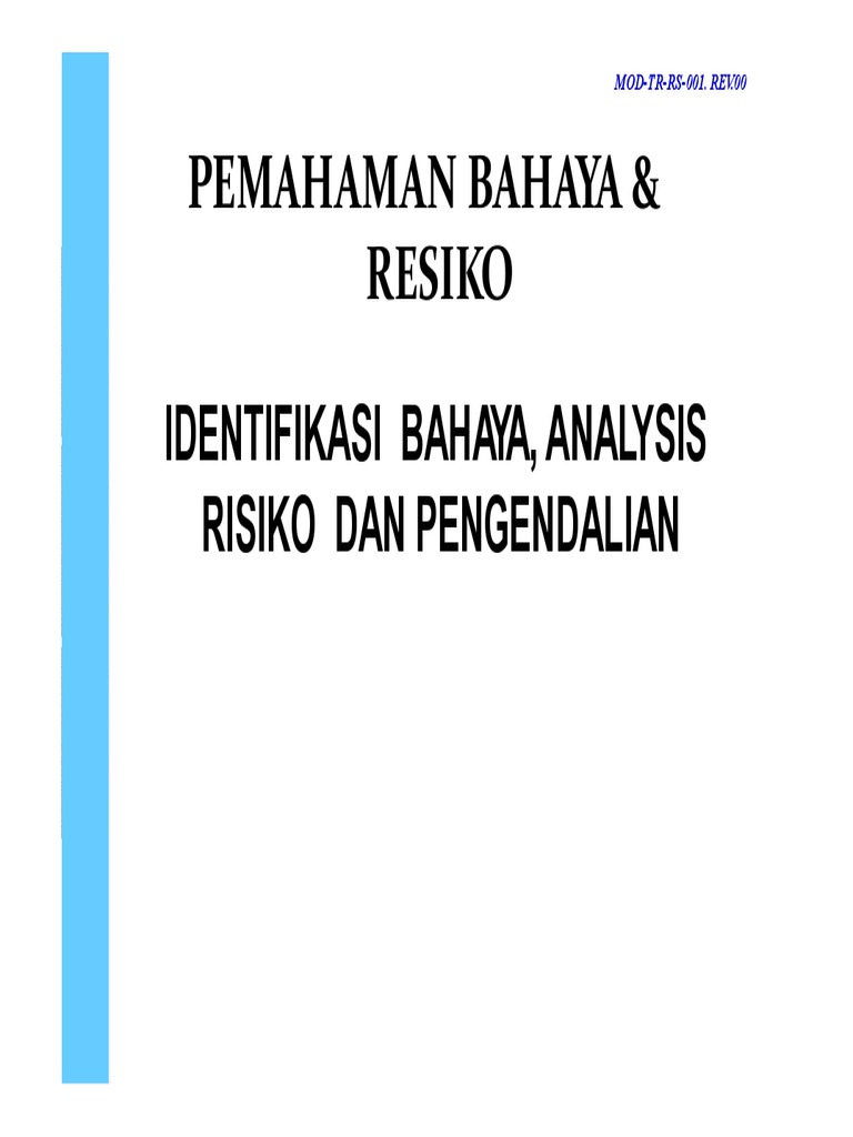 Identifikasi Bahaya Dan Pengendalian Risiko | PDF