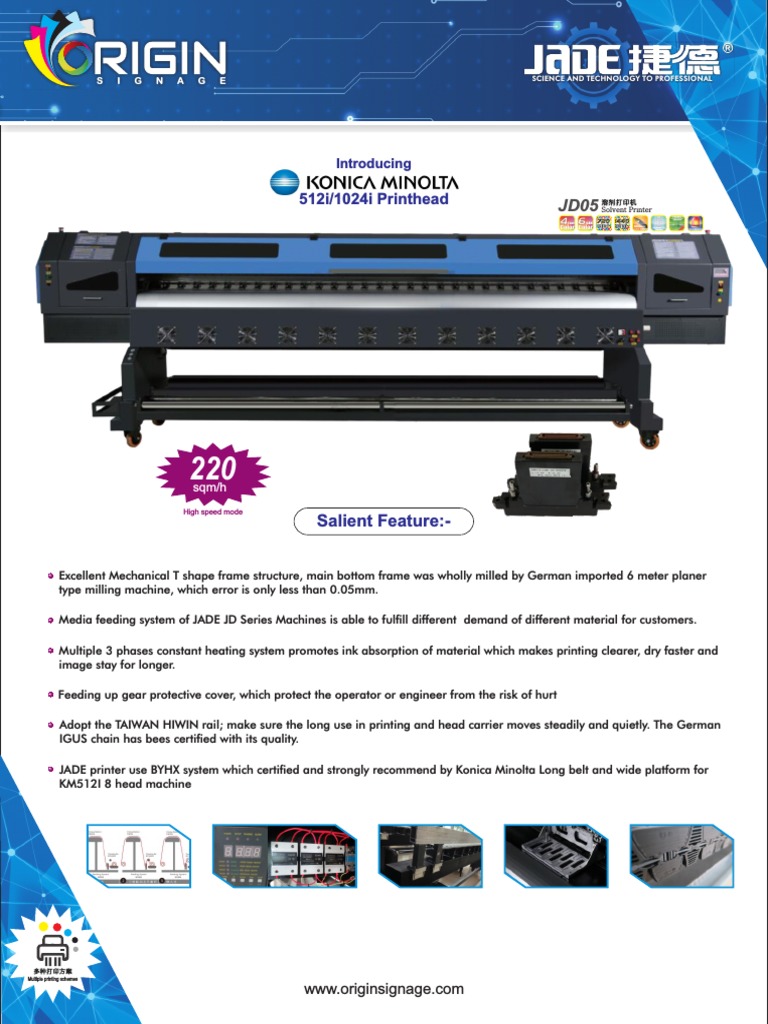 Signage Science and Technology Printer Features | PDF | Printer (Computing) | Equipment