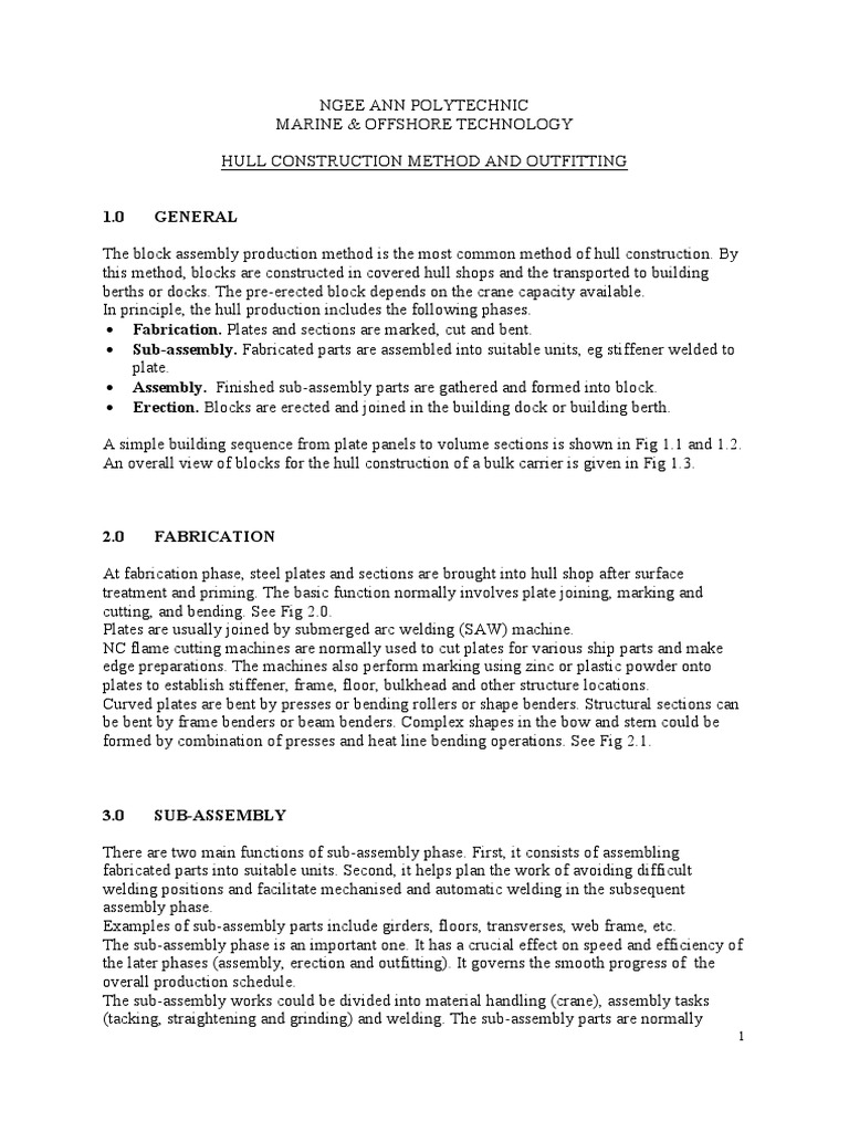 Hull Construction | PDF