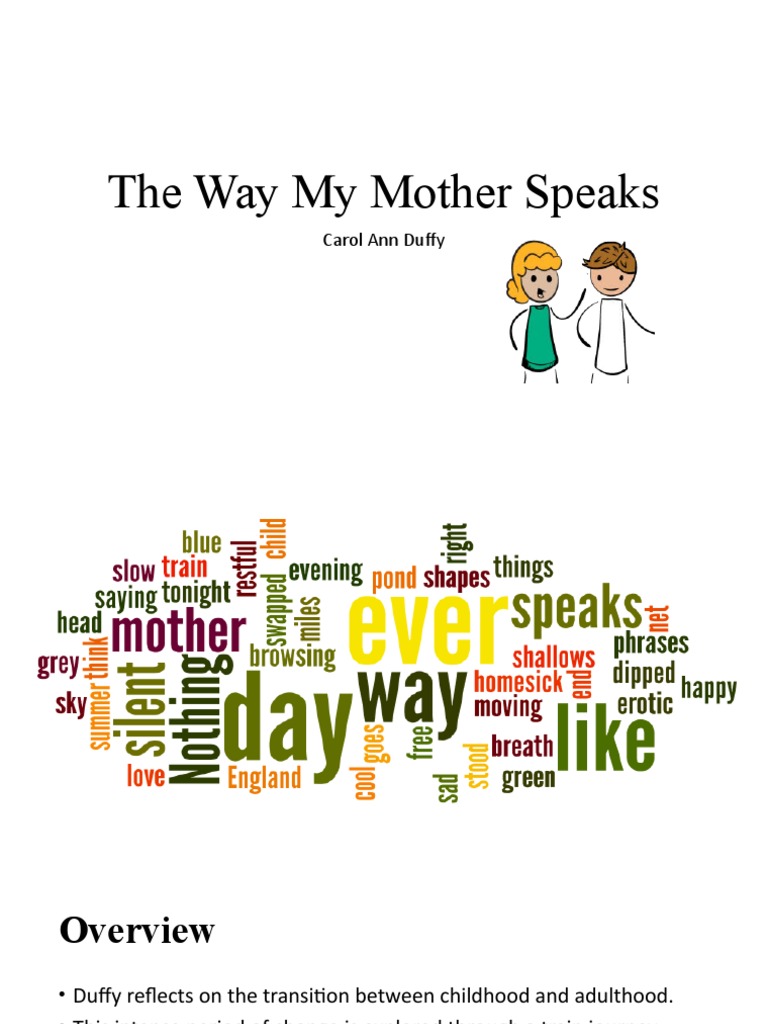 The Way My Mother Speaks | PDF | Poetry
