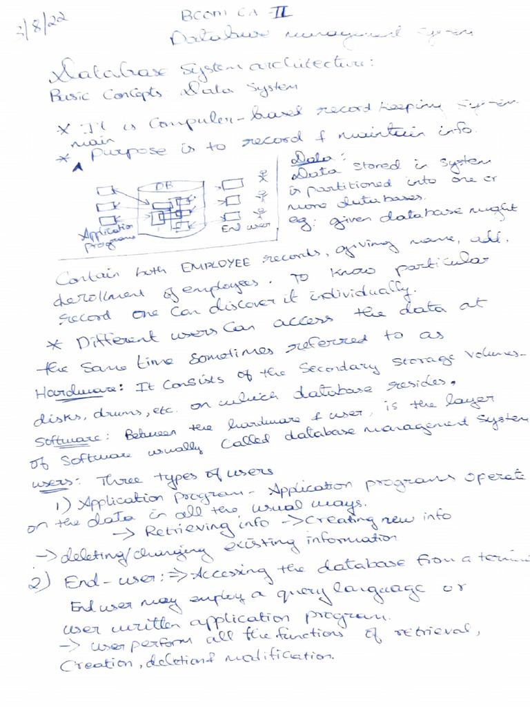 DBMS notes | PDF