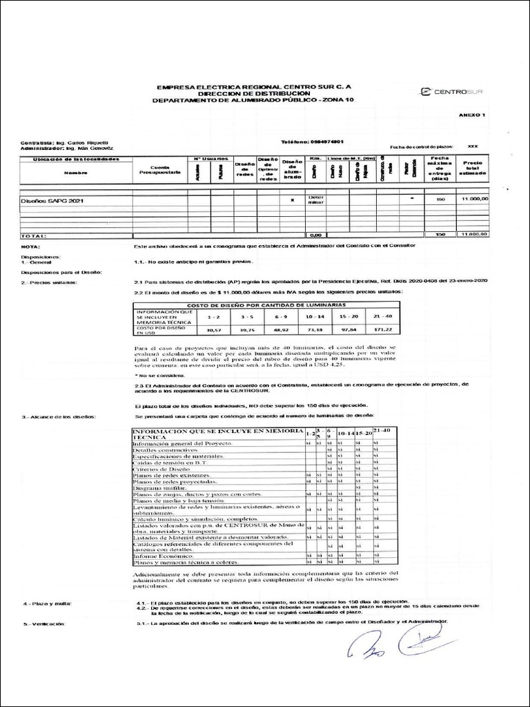 Planilla de Liquidación | PDF