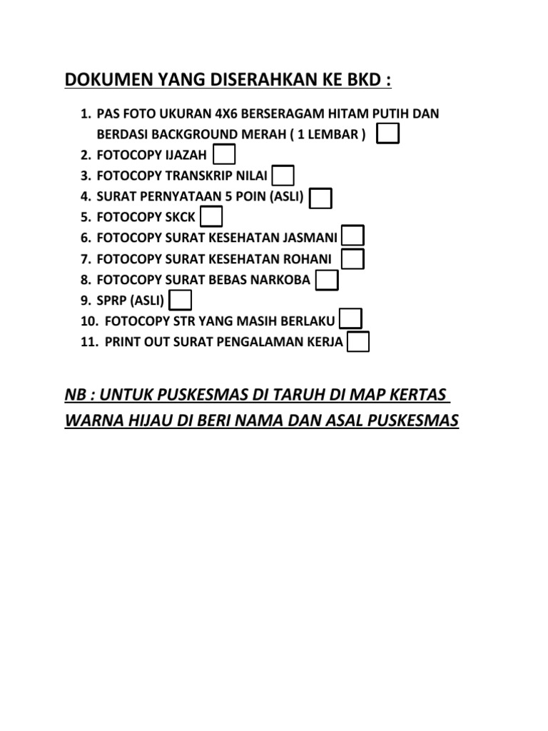 Dokumen Yang Diserahkan Ke BKD | PDF | Kajian Bahasa Asing