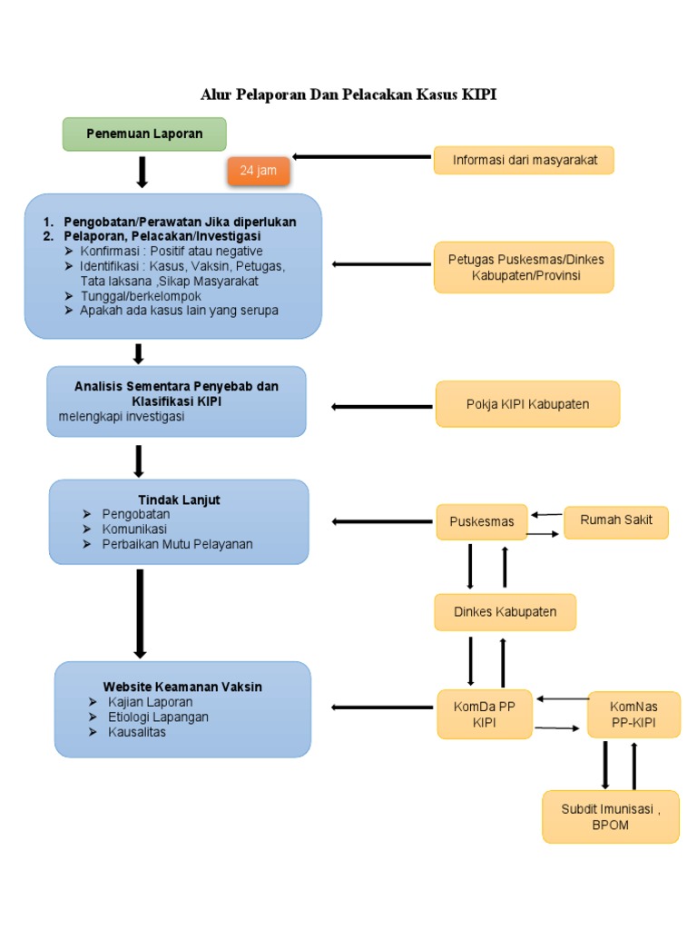 Alur Pelaporan Dan Pelacakan Kasus KIPI-1 | PDF