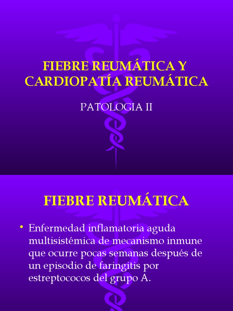 Fiebre Reumática y Cardiopatía Reumatica-4 | PDF | Cardiología ...