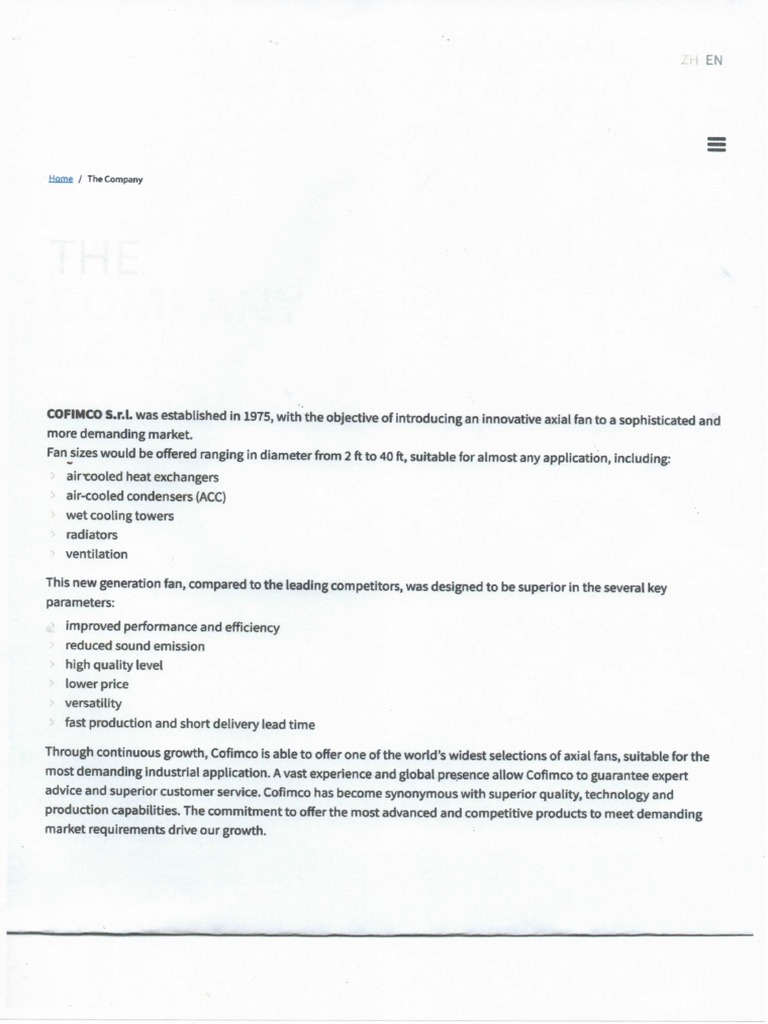 Brochure Cofimco Blade | PDF