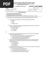 Soal PTS - STS Pendidikan Pancasila Kelas 4 Semester 1 Kurikulum Merdeka T.A 2023-2024 | PDF ...