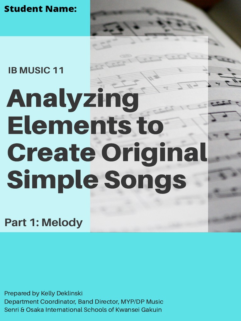 IB Music 11: Melody Composition Guide | PDF | Scale (Music) | Minor Scale
