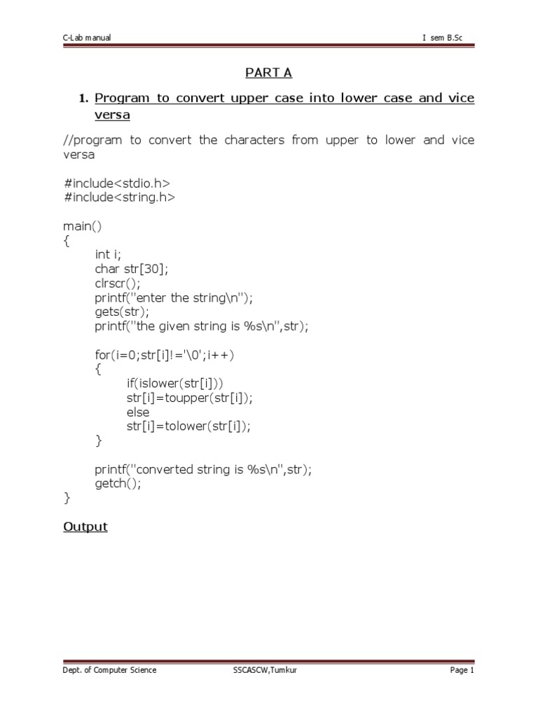 C Lab Manual | PDF | Computer Science | Software Engineering C Lab Manual | PDF | Computer Science | Software Engineering