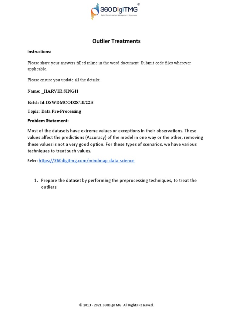 Data Assigment 1 Pdf Standard Deviation Variance 